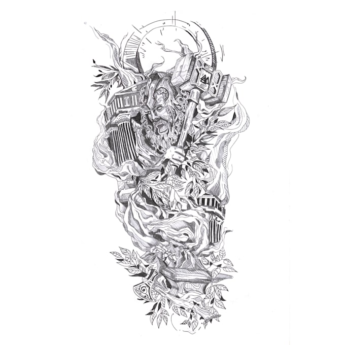 Create custom tattoo design, for you by Zemelloart | Fiverr