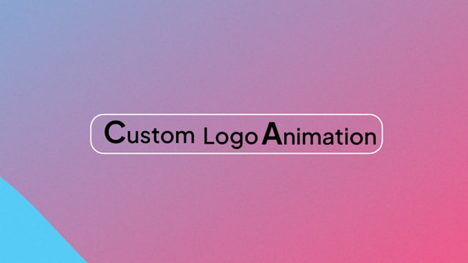 Make a custom animation for your logo by Gokucopkake | Fiverr