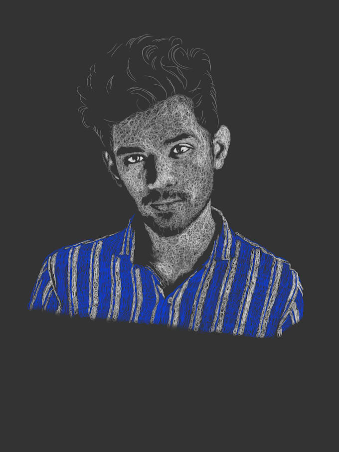 Do scribble art portrait for you by Haran_art | Fiverr