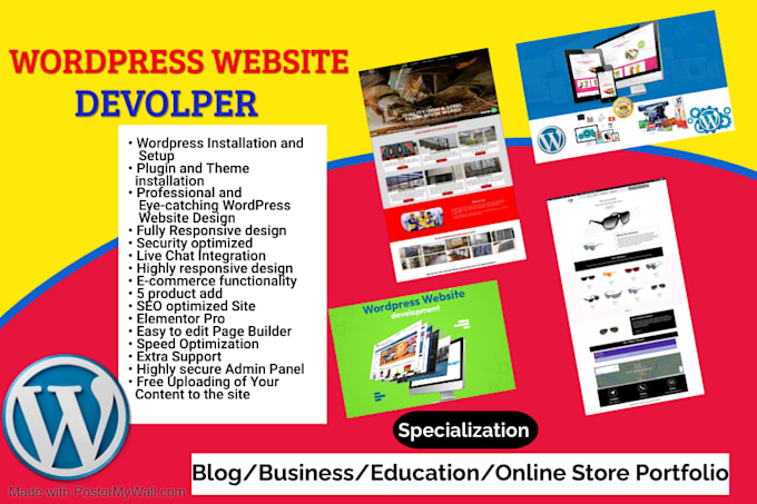 Create modern wordpress website design for you by Murtaza3581 | Fiverr