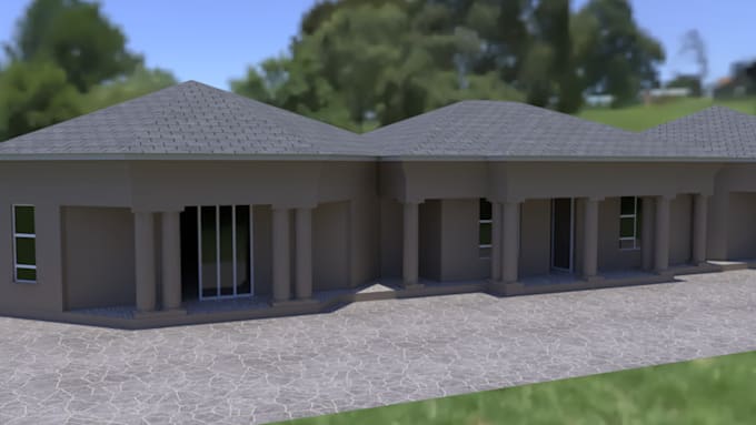 Design and render only the exterior of small buildings up 500 square ...