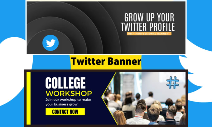 Design header, banner, cover, and post for your twitter by ...