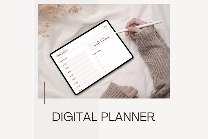 Design a digital, custom and printable planner by Nevinnevin396 | Fiverr