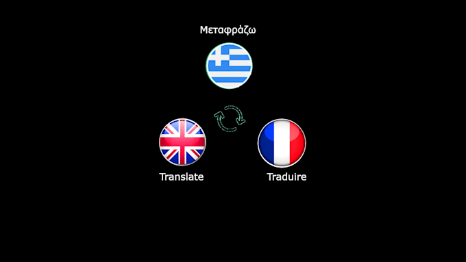 Translate english to french and greek by Slip_slop | Fiverr