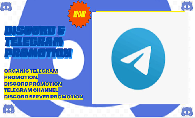 Do organic telegram promotion, discord promotion, telegram channel ...