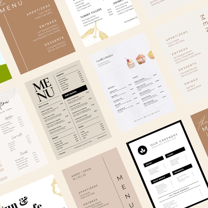 Design minimalist menu for restaurant, coffee shop, etc by Jheloace ...