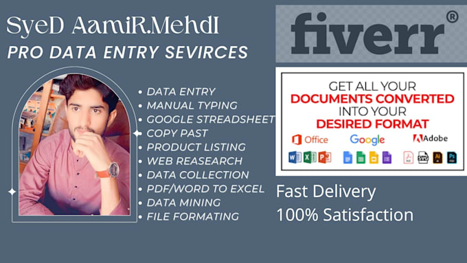 Do manual typing, data conversion, build spreadsheet one day by ...