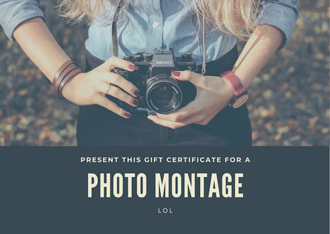 Do some easy photo montage by Lore_lollipop | Fiverr
