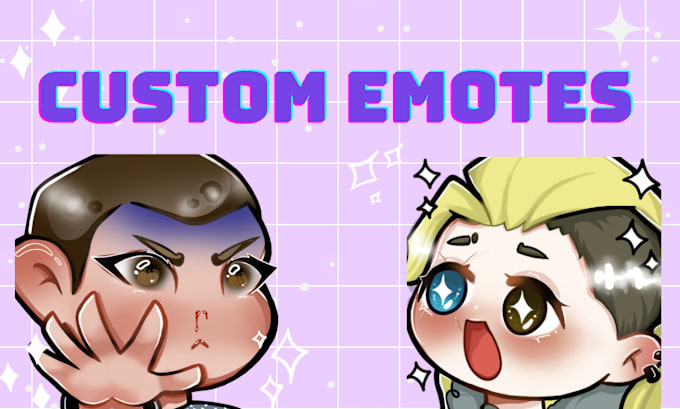 Draw Cute Custom Emotes By Yesul Art Fiverr