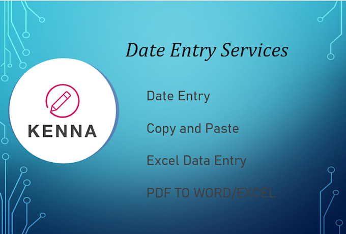 Data entry, ms office, excel, copy and paste at a fast rate by ...