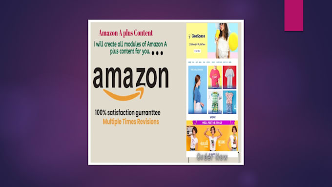 Create compelling amazon a plus content design by Hiraali776 | Fiverr