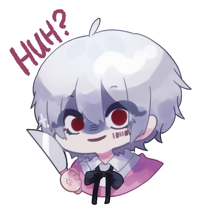 Draw chibi emote style by Nekonekunii_ | Fiverr