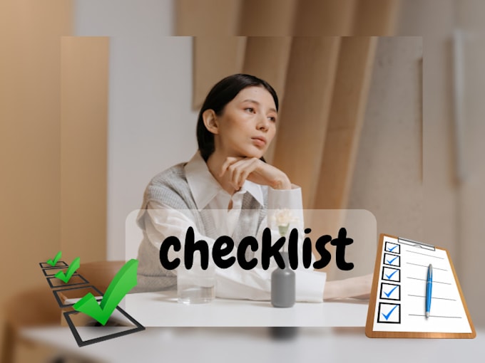 Design your checklist pro and fast by Seadkimohammed | Fiverr