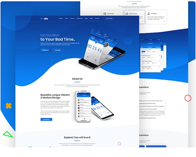 Design professional app landing page and website by Alob_design | Fiverr