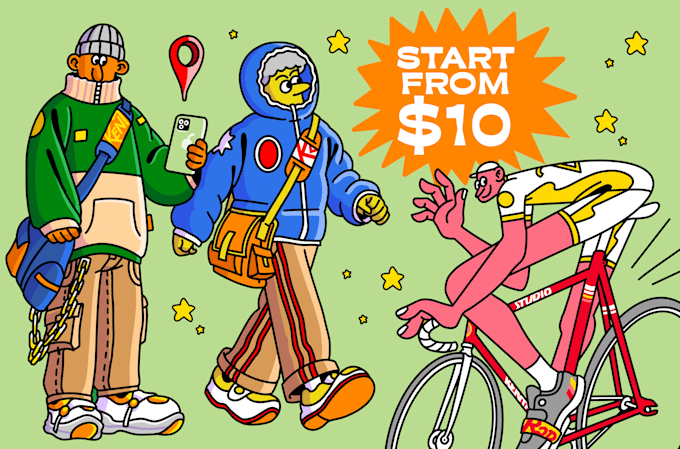 Do clean illustration for nft items by Studiokentang | Fiverr