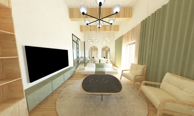 Interior design modelling visualization by Mainteriordesig | Fiverr