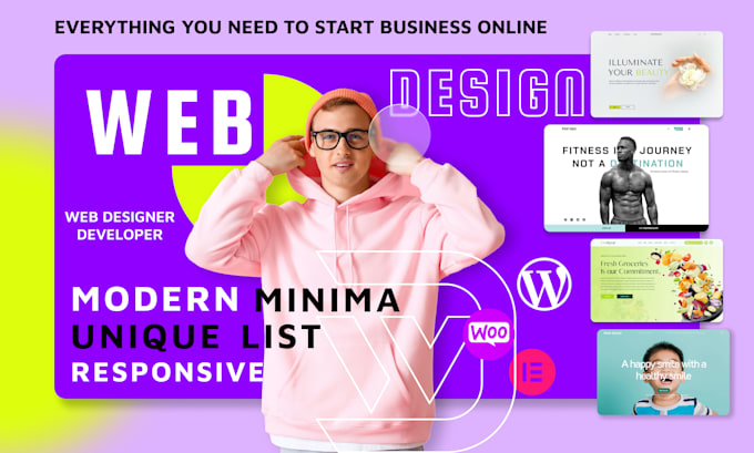 Build a modern wordpress website with a unique web design by Devwarriorr | Fiverr