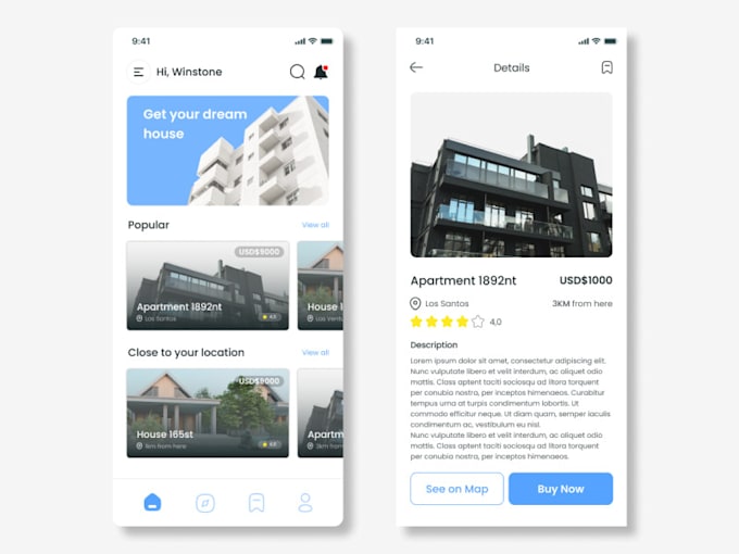Create simple ui design for your mobile app by Iqbal_isn | Fiverr