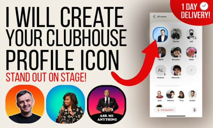 Create you an eye catching clubhouse profile picture border by ...