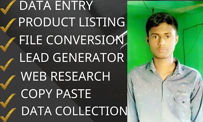 Do data entry, web research,lead generator, data mining by Kamrul1217 | Fiverr