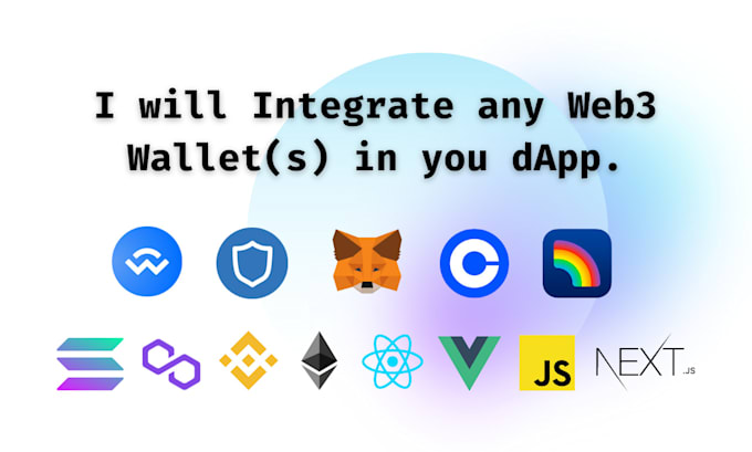 Integrate web3 wallet in your dapp by Cypherx_ | Fiverr