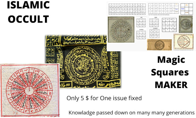 Create you own black magic occult square based on your needs by ...