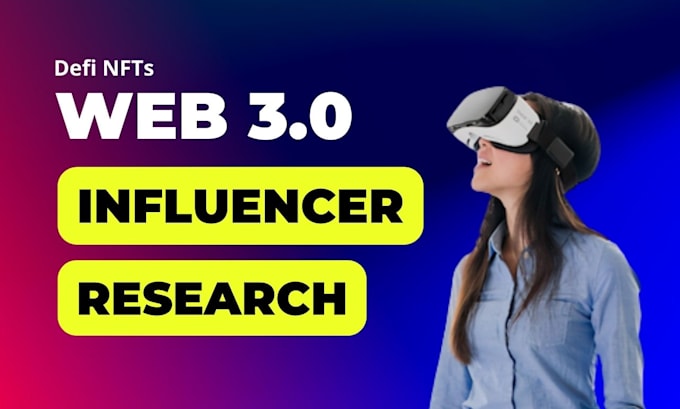 Provide your web3 influencer and nfts defi influencers list by Bulbul624072 | Fiverr