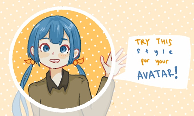 Draw simple avatar for your profile picture by N_ipert | Fiverr