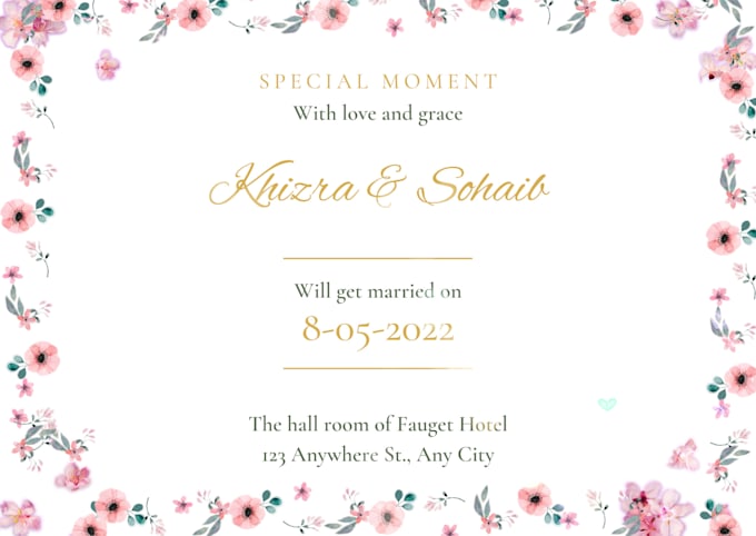 Make your powerpoint presentation, design invitations card, editing by ...