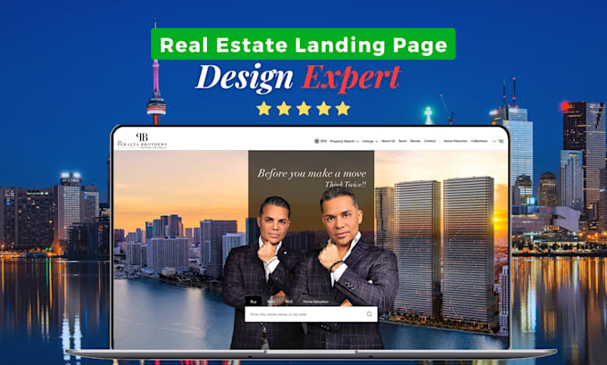 Design lead driven real estate landing page by Blissjoshua | Fiverr