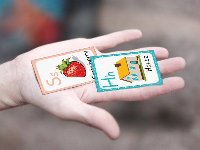Design creative printable montessori flashcards for children by Waasu86 ...