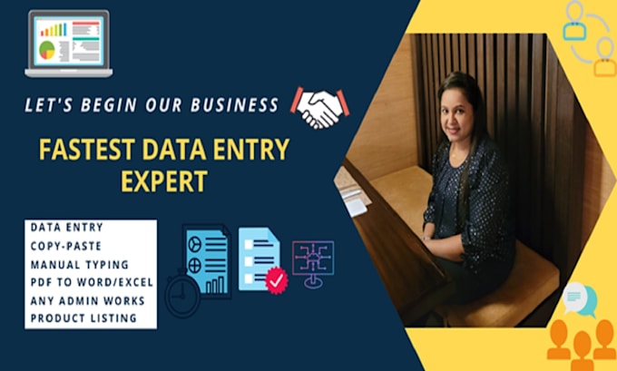 Be your perfect data entry expert by Minolief | Fiverr