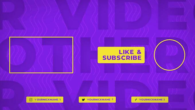 Do clean outro screen by Burnerslab | Fiverr