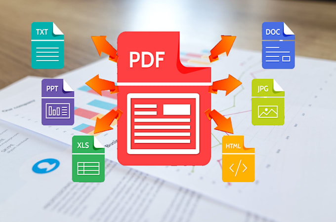 Convert your files to any format like pdf, svg, png, odt, docx, txt ...