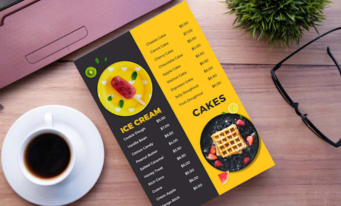 Food menu design, menu design by Jehabahmed | Fiverr