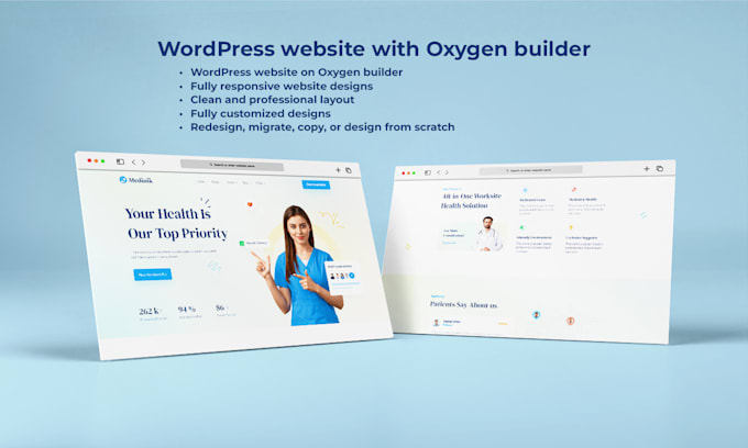 Design pixel perfect wordpress website with oxygen builder by Liam_45 | Fiverr