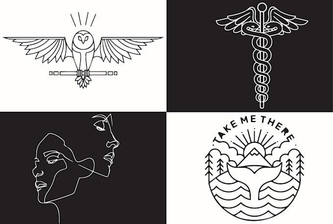 Do one line art, simple line art and minimalist logo design by Hamza ...