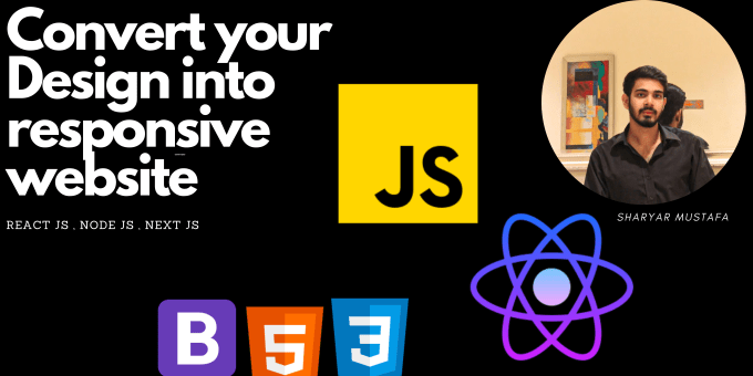 Be your web developer using react js , node js , next js , by Sharyar_mustafa | Fiverr