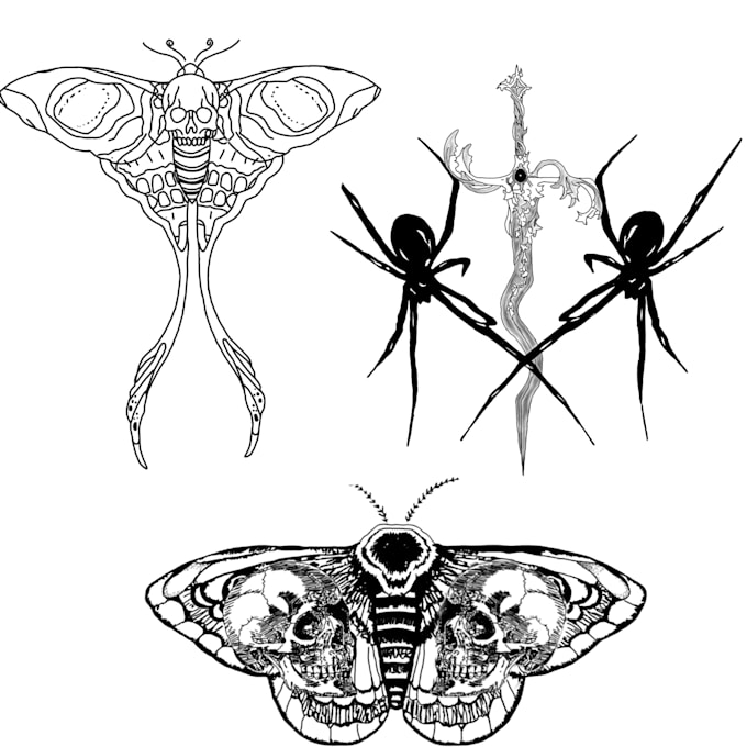 Draw an amazing tattoo design in my style for you by Melanienemec800 ...