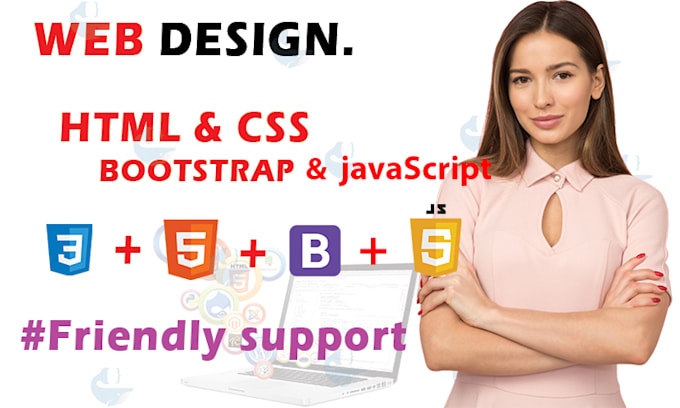 Create Html Css Javascript Bootstrap Website By Webcustom Fiverr