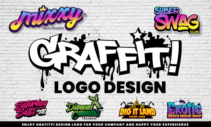 Design a grafitti logo by Rooydesign | Fiverr