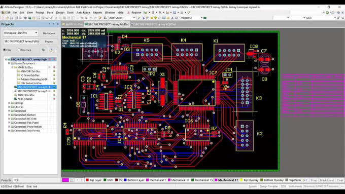 Design pcb, schematic, gerber, layout in altuim, eagle, easy eda pcb software by Atirsharif | Fiverr