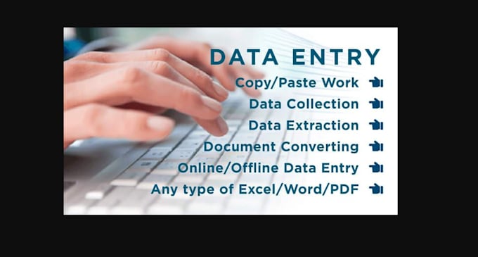 Do excel data entry, typing and all data entry by Junaidwh | Fiverr