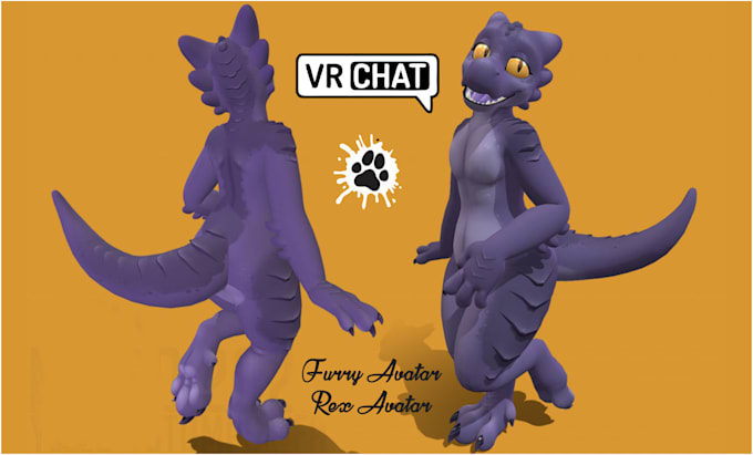 Create Vrchat For Vtuber Furry Avatar 3d Model Fursona Or Animaze Twitch Vr By Ahkandei 