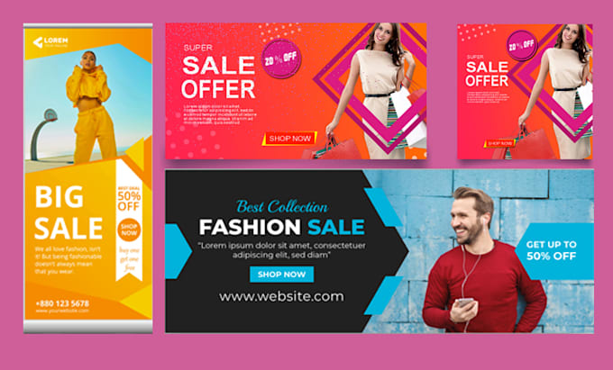 Design animated html5 banner ads for google ads by Ahmad66 | Fiverr