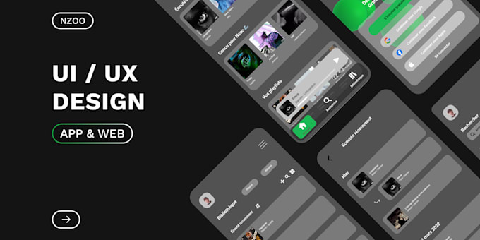 Design ui and ux for your app by Nzoodzn | Fiverr