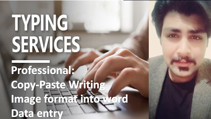 Provide typing service copy paste writing and format conversion with ...