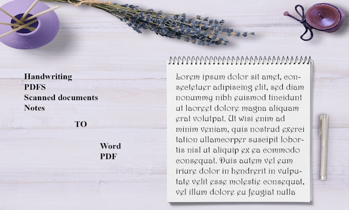Type handwriting, pdf, and scanned documents into word by Tudorcoriciuc ...