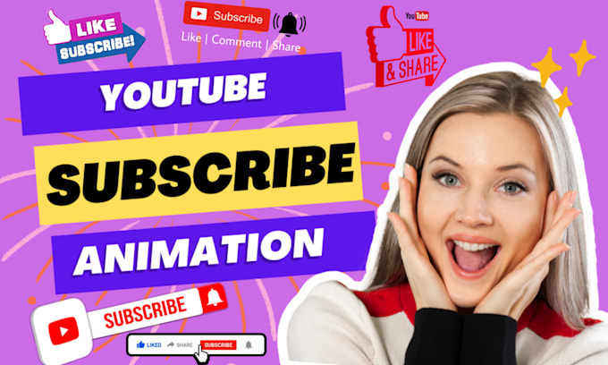 Create a youtube subscribe button animation by Mimouniabd | Fiverr