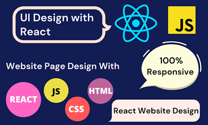 Do web page design with react by R_team | Fiverr